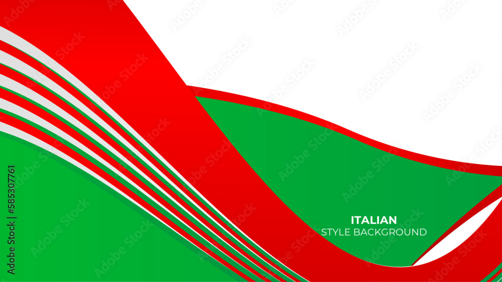 Wavy bright abstract background. italian colors. vector art design ...