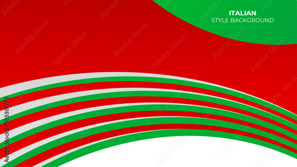Wavy bright abstract background. italian colors. vector art design ...