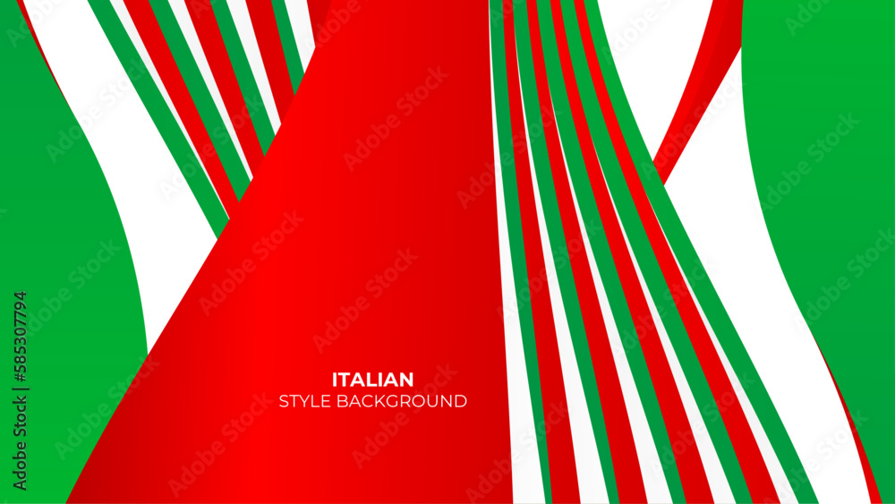 Wavy bright abstract background. italian colors. vector art design ...