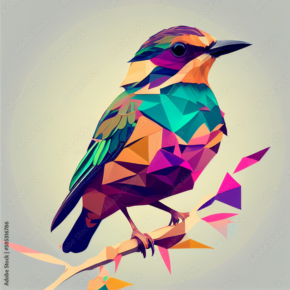 illustration of a bird, bird on a branch, Bird, 3d Bird, Birt Artwork ...