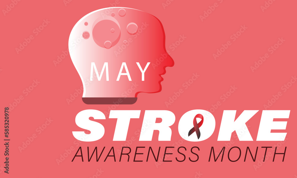 National Stroke awareness month is observed each year in May. Template ...