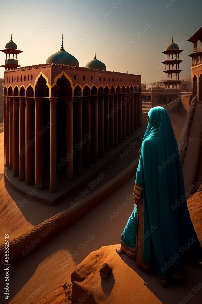 Beautiful Mosque, Mosque on open nature Muslim mosque Muslim place to ...