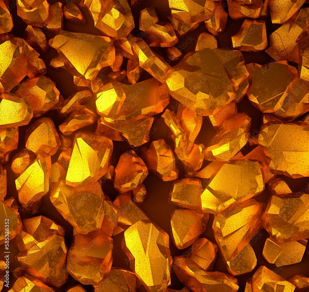 Glowing Gold Ore mixed with stone texture Stock Illustration | Adobe Stock