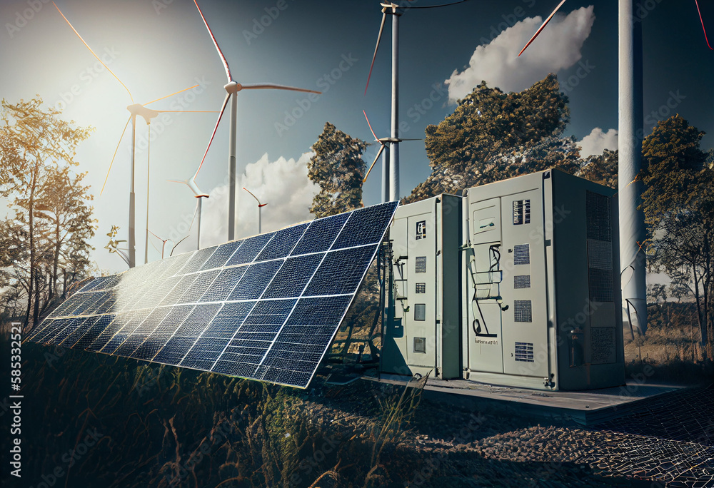 Solar cell plant and wind generators in urban area connected to smart ...