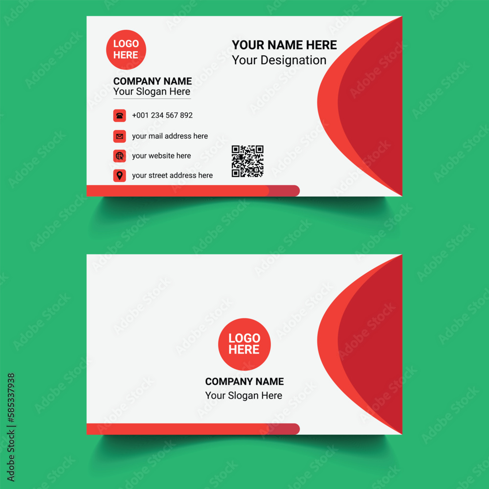 Business Card. Creative Modern And Corporate Business Card Template ...