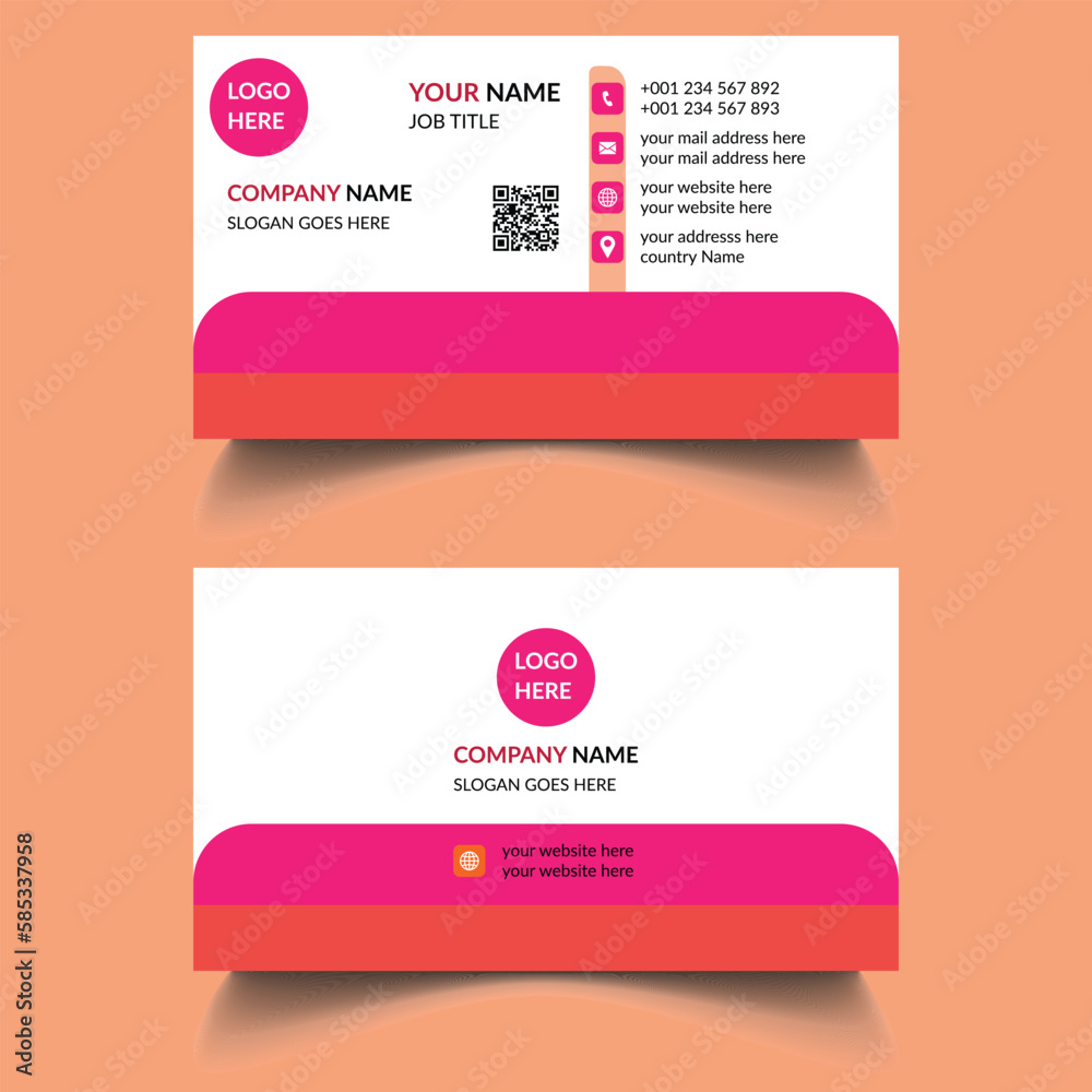 Business Card. Creative Modern And Corporate Business Card Template ...