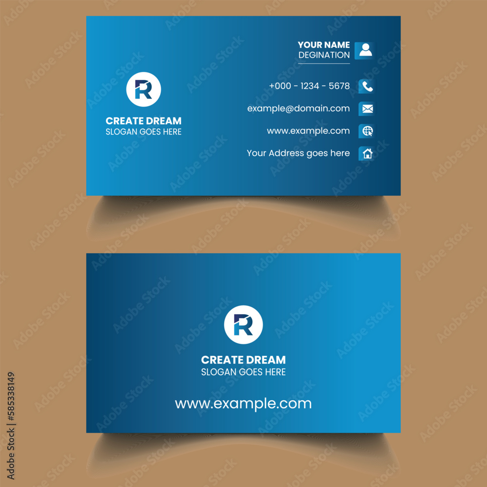 Business Card. Creative Modern And Corporate Business Card Template ...