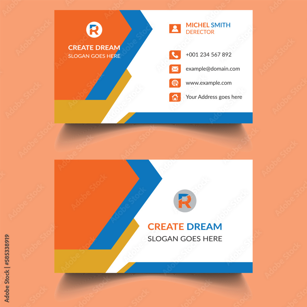 Business Card. Creative Modern And Corporate Business Card Template ...