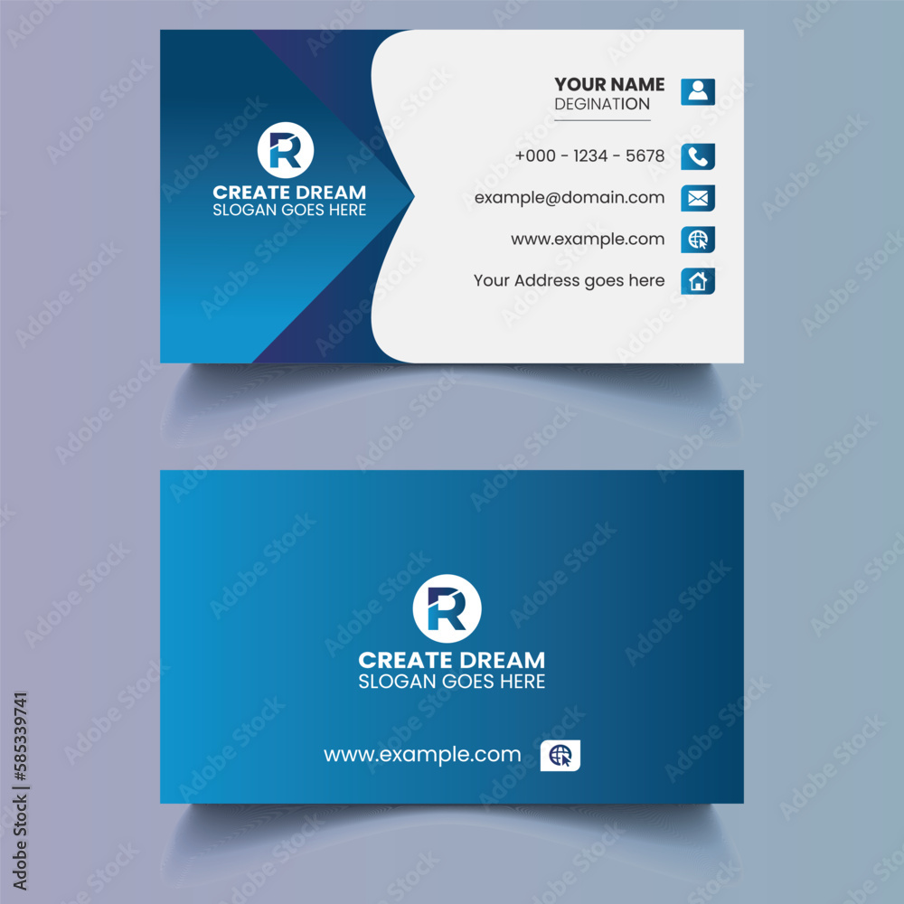 Business Card. Creative Modern And Corporate Business Card Template ...