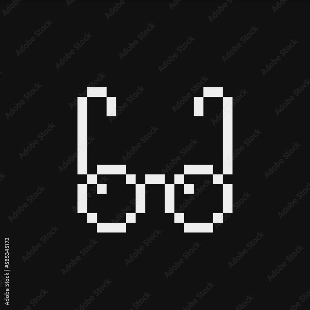 Sunglasses pixel art style icon element design app, web, sticker ...