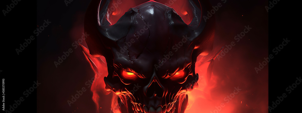 diablo, evil, skull, halloween, skeleton, death, vector, head, bone ...