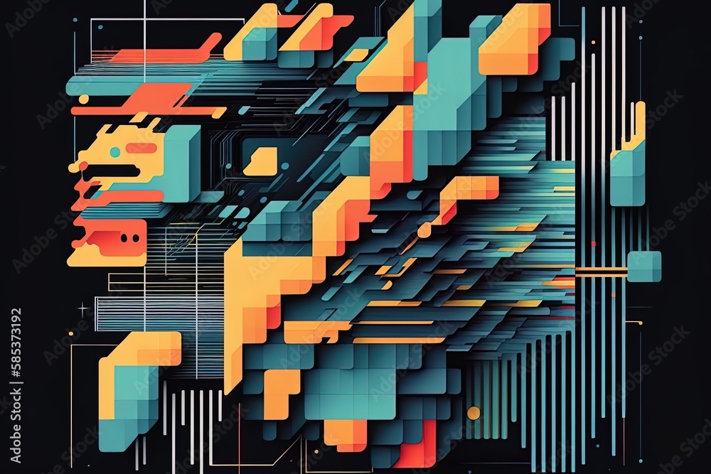 The Art of Hierarchy: Uncovering Patterns with Data Illustration Generative AI Stock ...