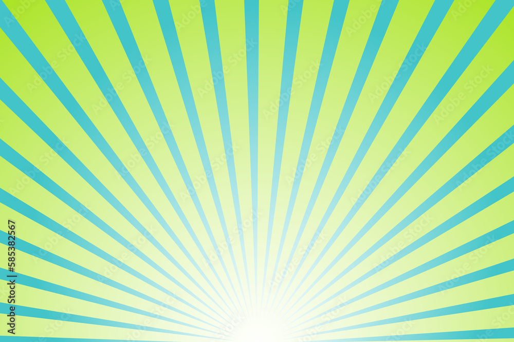 Gritty textured green background with concentration lines from below ...