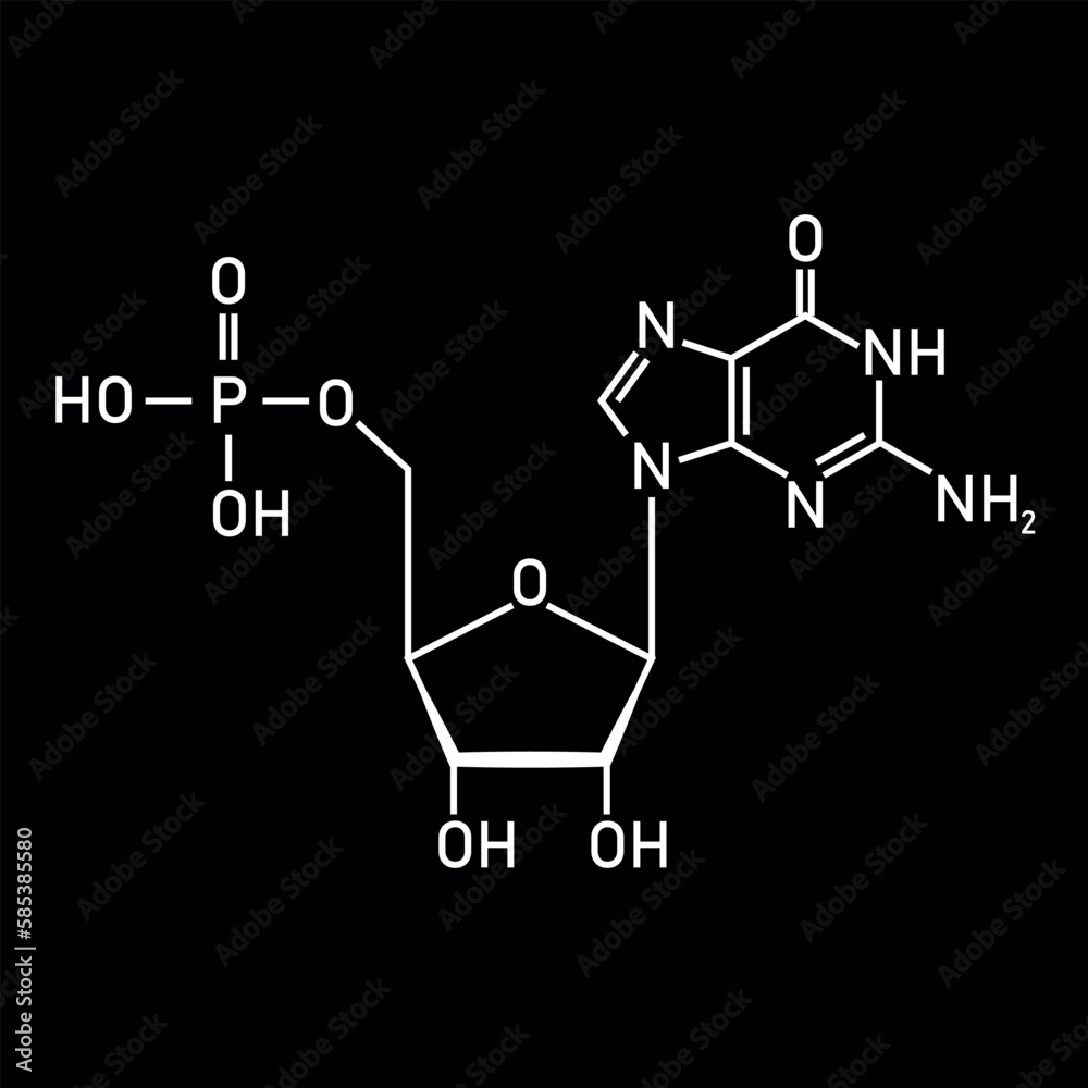 Chemical structure of DNA nucleotide. Three parts of a nucleotide ...