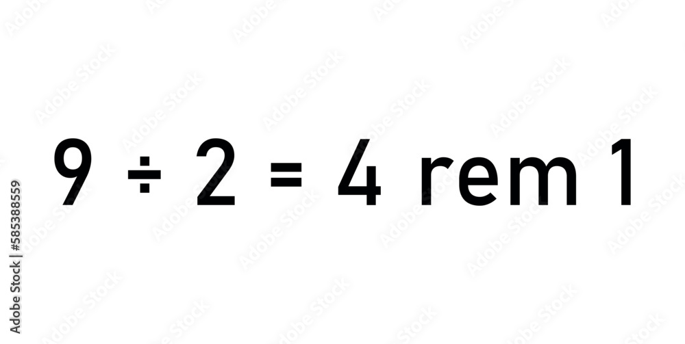Division words in math. Parts of division. Dividend, divisor and ...