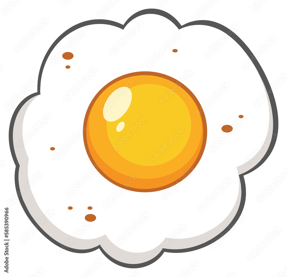 Cartoon Egg. Hand Drawn Illustration Isolated On Transparent Background ...