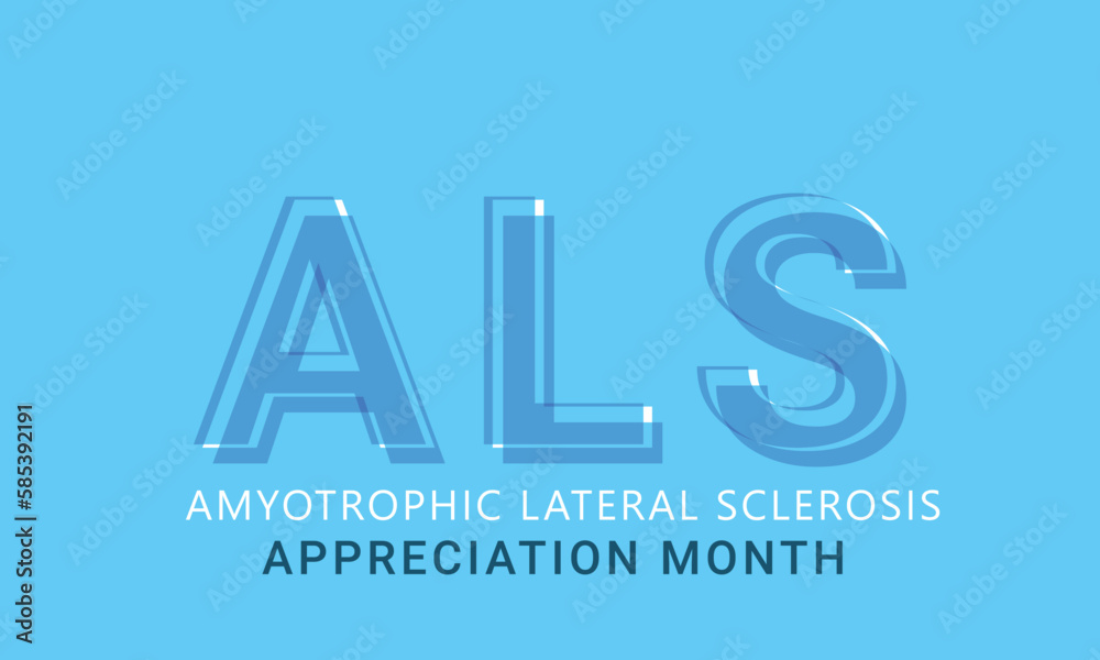 ALS (Amyotrophic lateral sclerosis) awareness month . vector Template ...