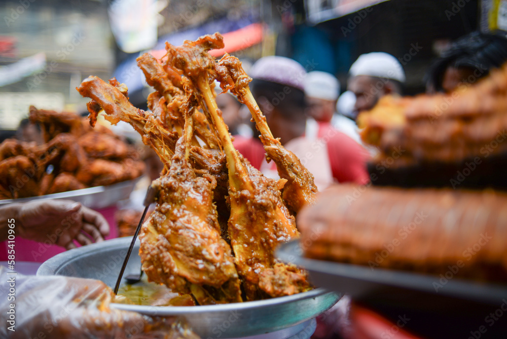 Traditional Street.Traditional Street Food Market at Chock Bazar,Dhaka ...