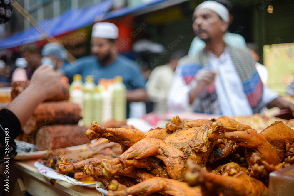 Traditional Street.Traditional Street Food Market at Chock Bazar,Dhaka ...