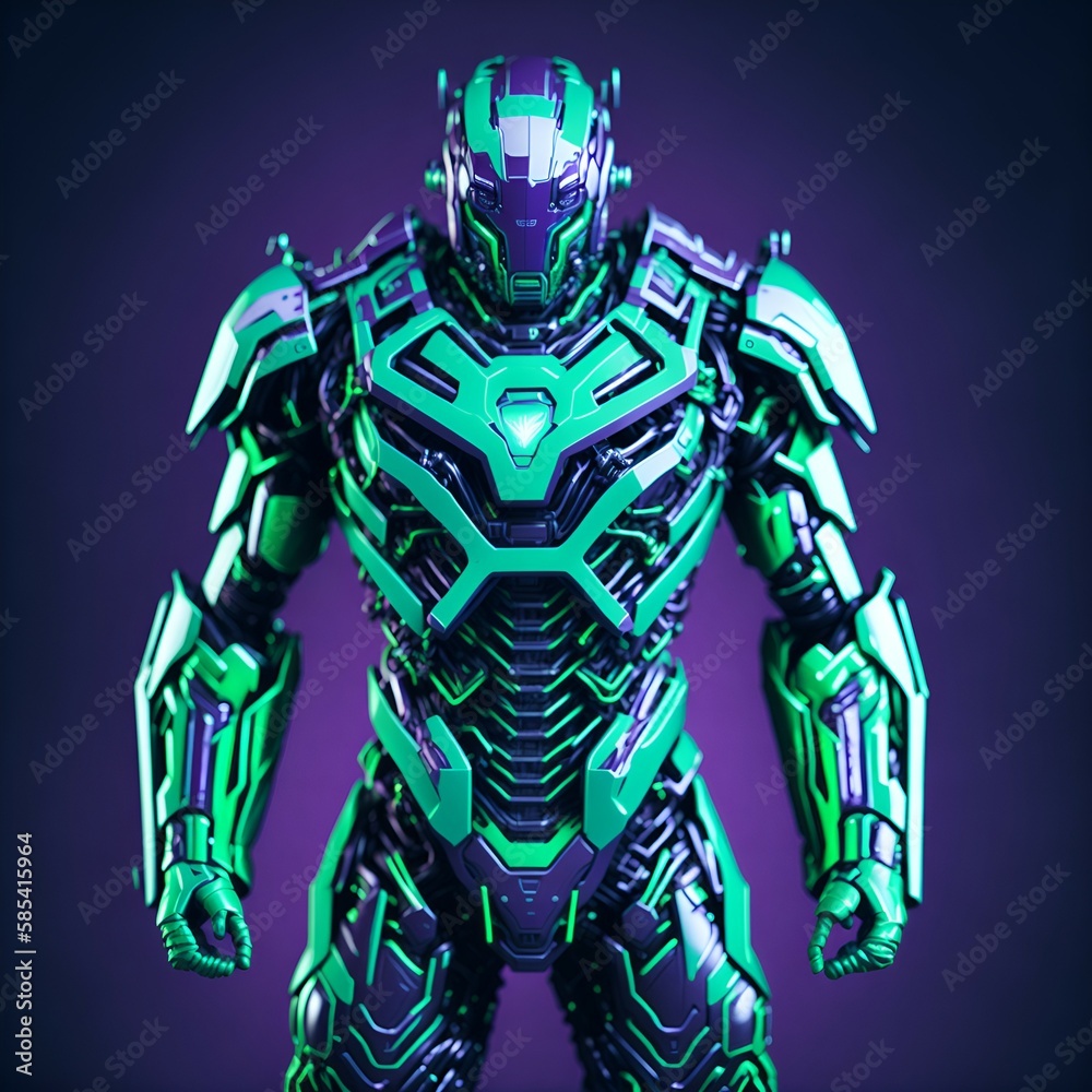 Foto de Glossy Humanoid Robot - A Stunning Display of Next-Gen Robotics ...