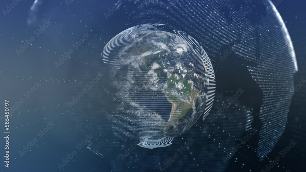 earth planet with shapes abstract. Isolated on white background. Doodle ...