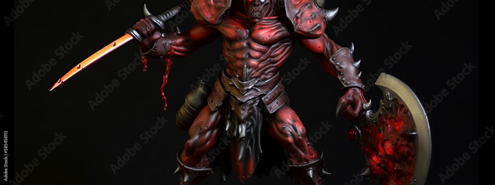 soldier, doom, hell, diablo, warrior, isolated, statue, war, army ...