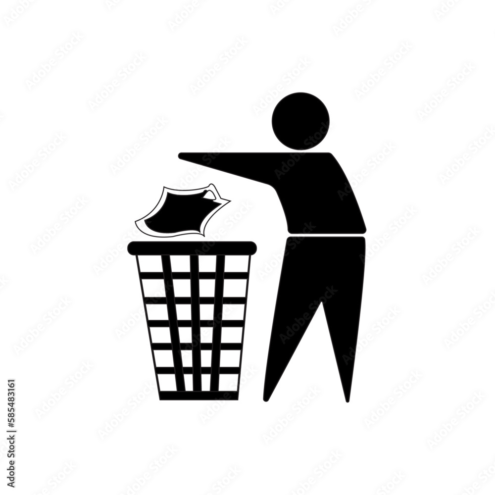 symbol, keep, tidyman, icon, sign, illustration, recycle, rubbish, bin ...