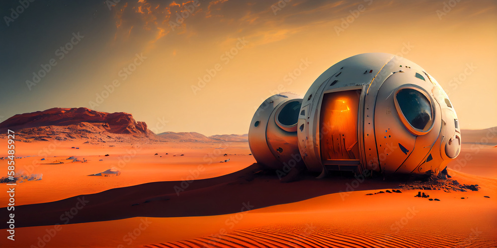 Building a Future on Mars: The Benefits of Dome Houses. Generative AI ...