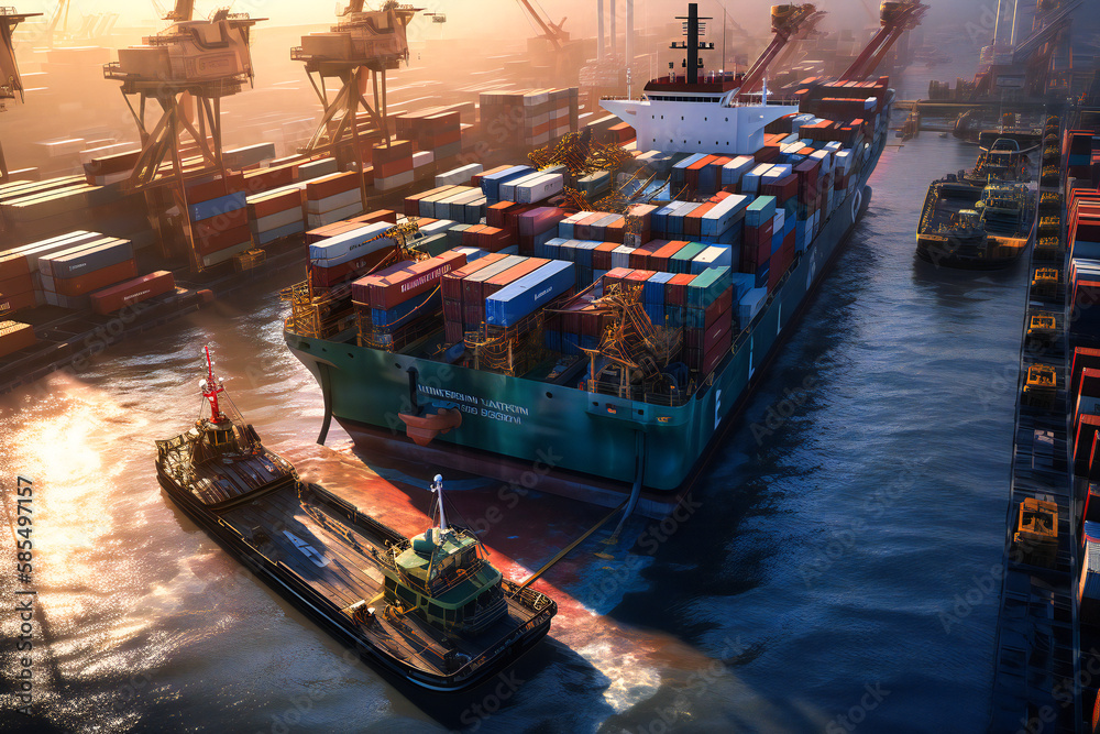 Hybrid cargo ships, powered by renewable energy sources and fossil ...