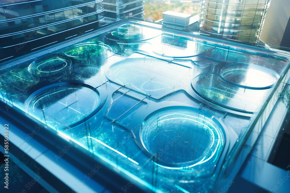 Water is a precious resource in the green futuristic city, where ...