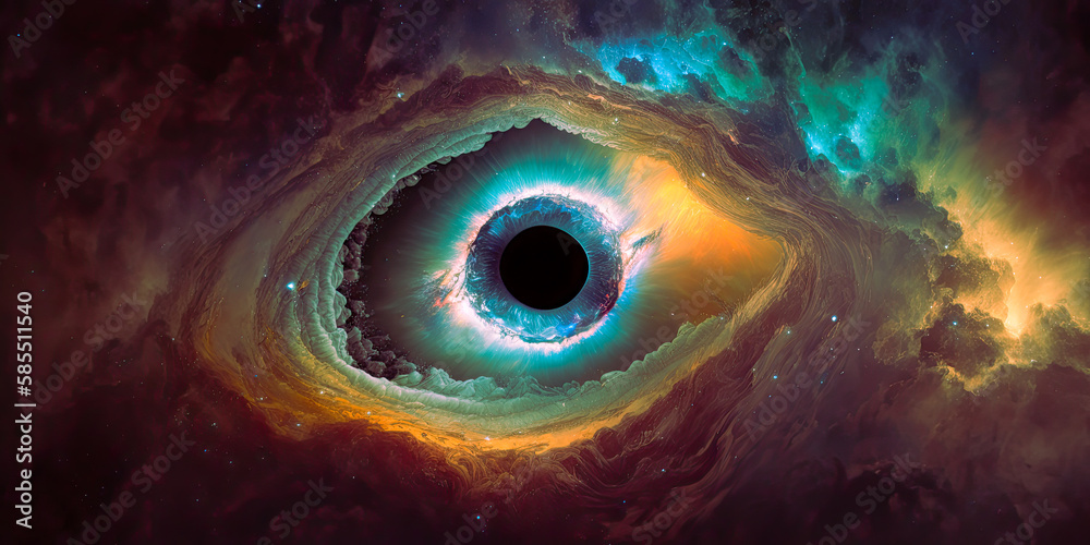 Space nebula panorama, environment map Spherical 10k, outer space ...