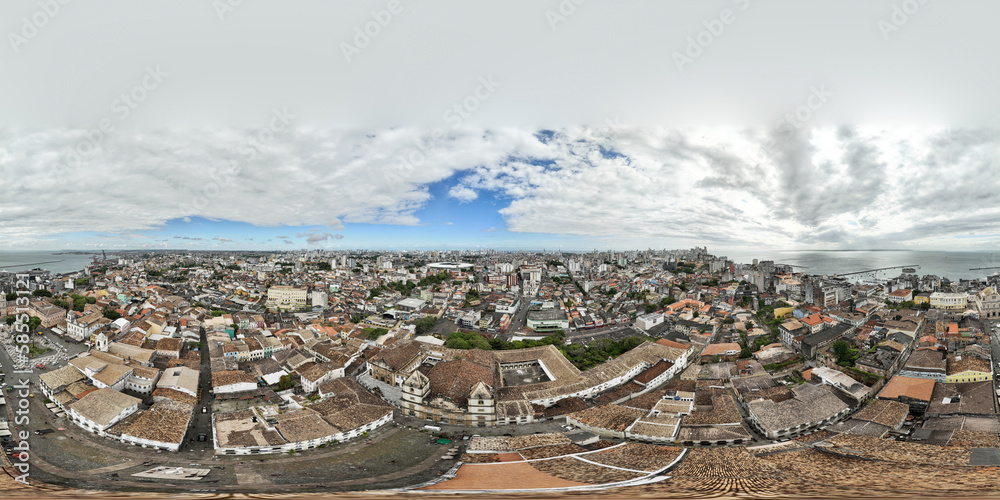 Foto de Seamless spherical HDRI aerial panorama 360 degrees for VR ...