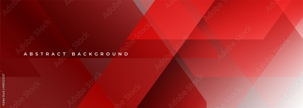 Red abstract background. Modern abstract red wide banner with ...