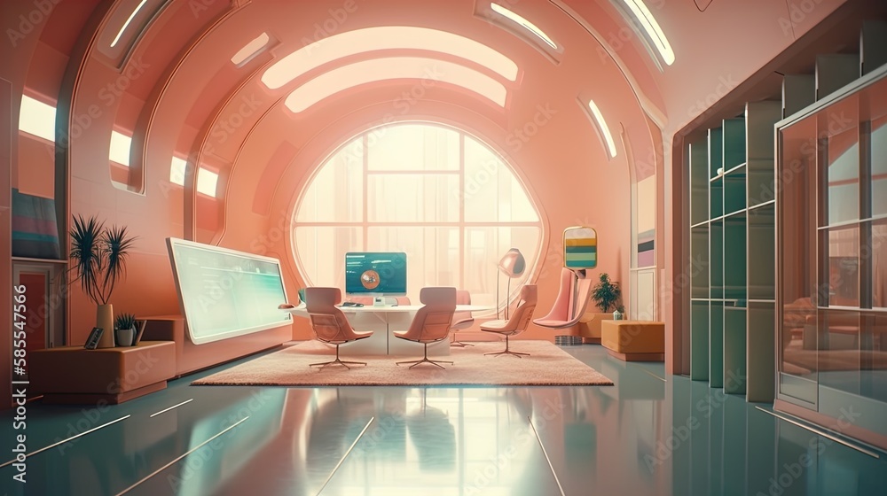Futuristic Office Design: Vibrant and Innovative Workspaces of Tomorrow ...