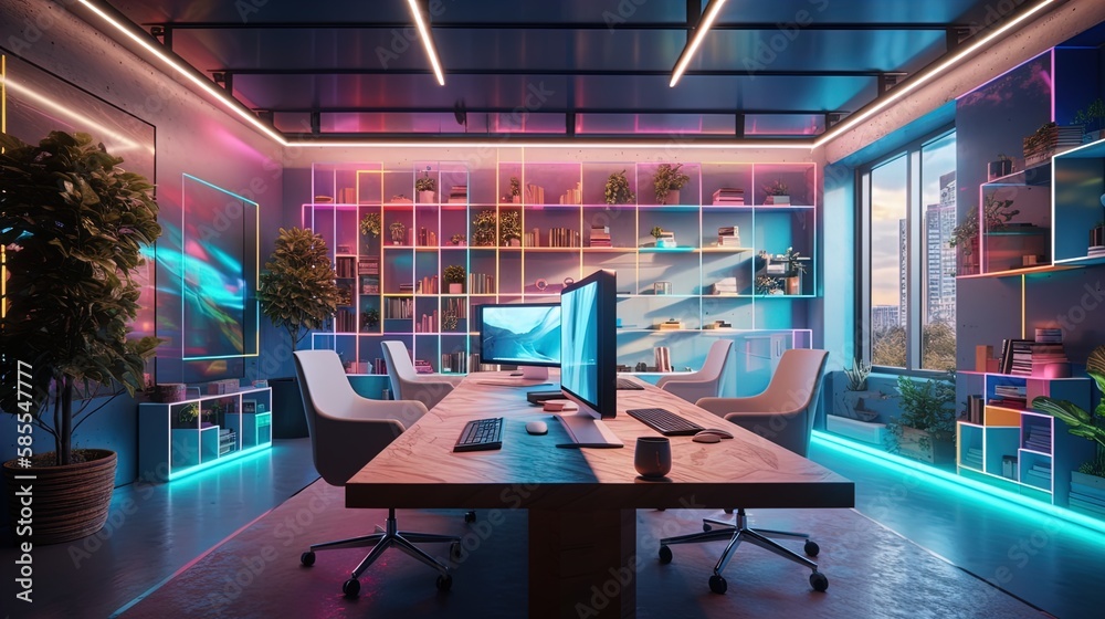 Futuristic Office Design: Vibrant and Innovative Workspaces of Tomorrow ...