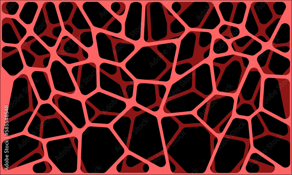 Abstract Voronoi Pattern Grid Lines Texture Background Geometric