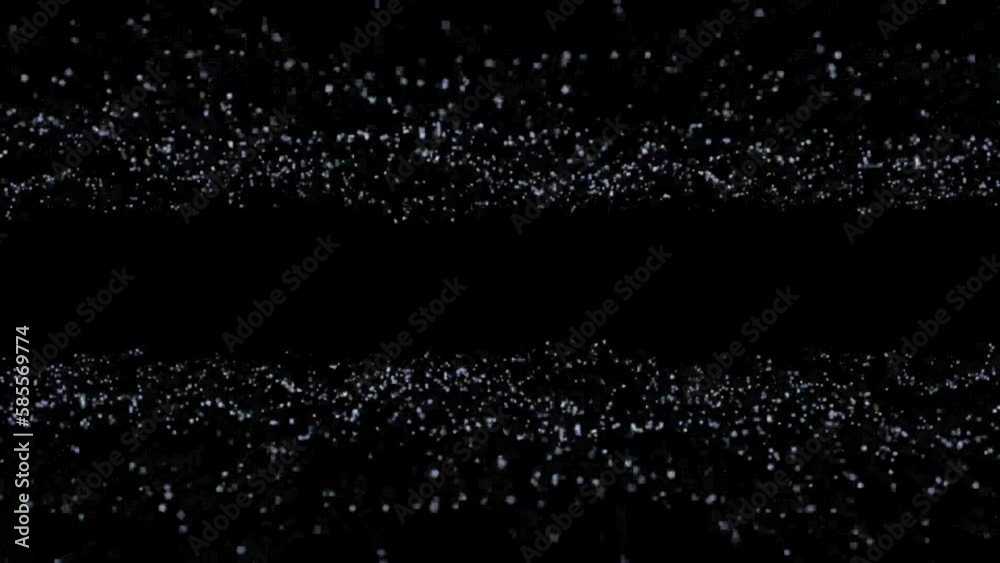 Beautiful multi-colored circle particles in flat style flying through ...