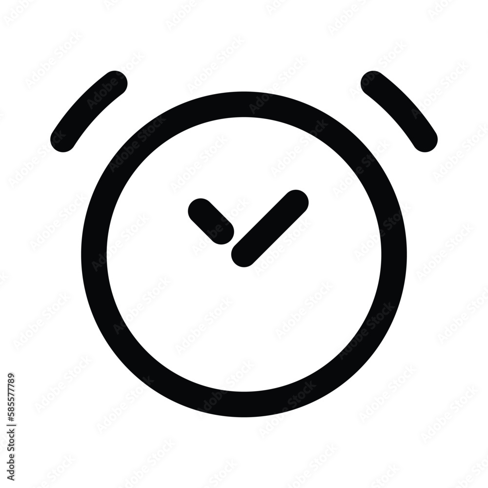 Vetor de Vector ikon alarm,ikon jam dalam gaya datar trendi terisolasi ...