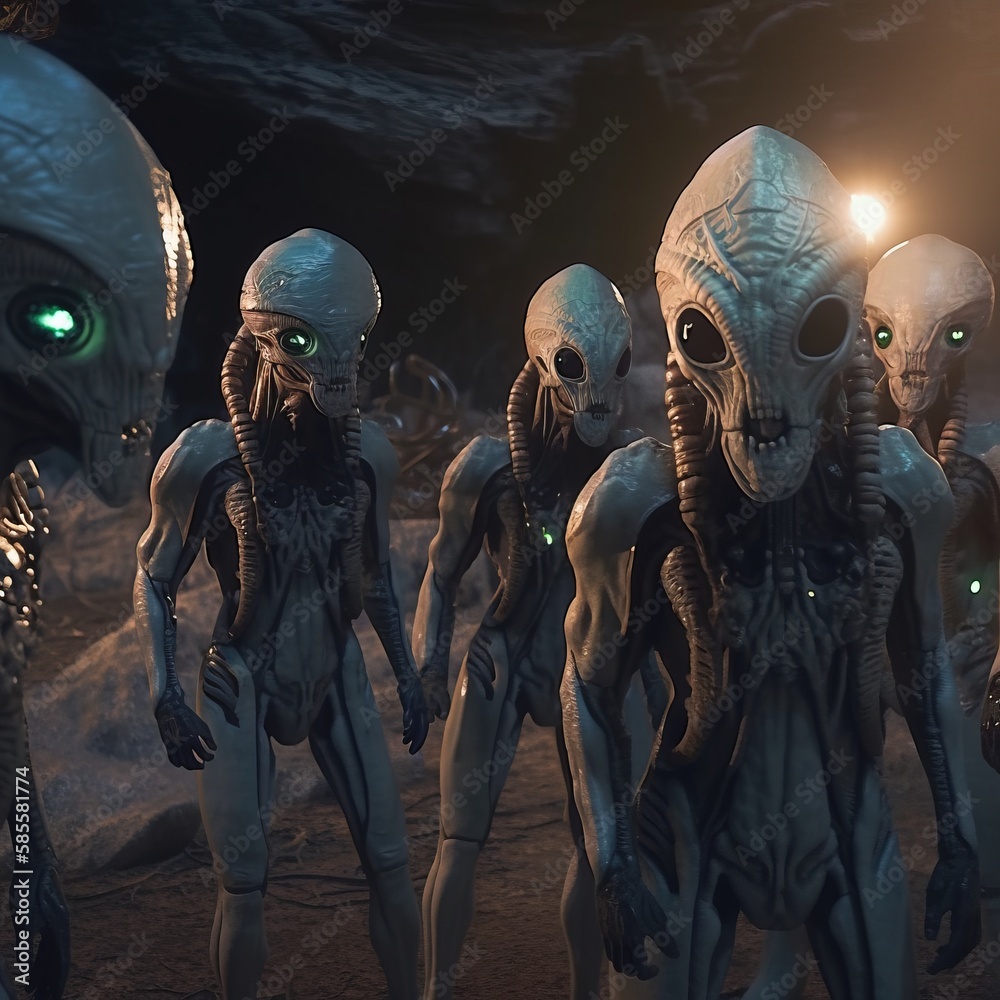 A alien invader from an alien planet. The concept of an alien ...