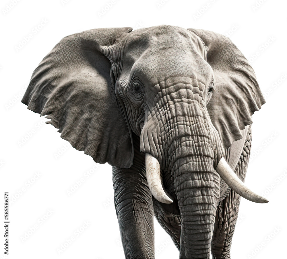elephant isolated on transparent background. Stock Illustration | Adobe ...