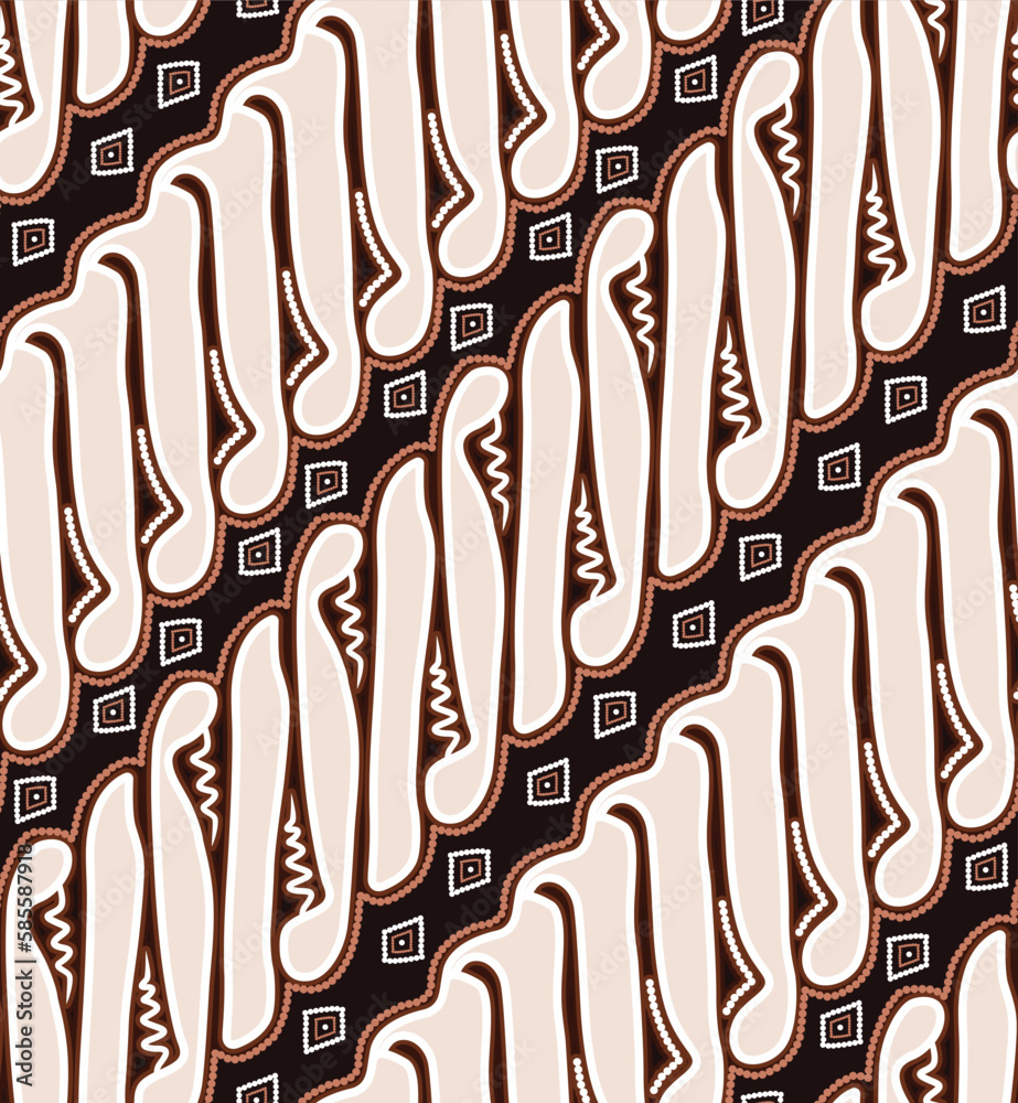 Parang Tuding Batik, Yogyakarta. Javanese traditional batik pattern for ...