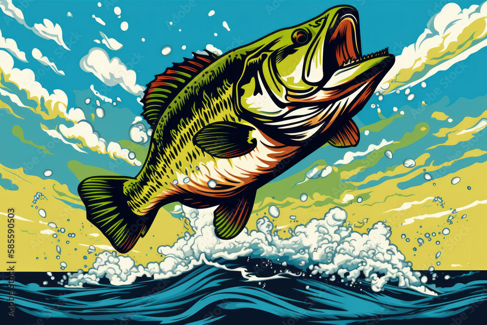 Largemouth Bass Art Hd