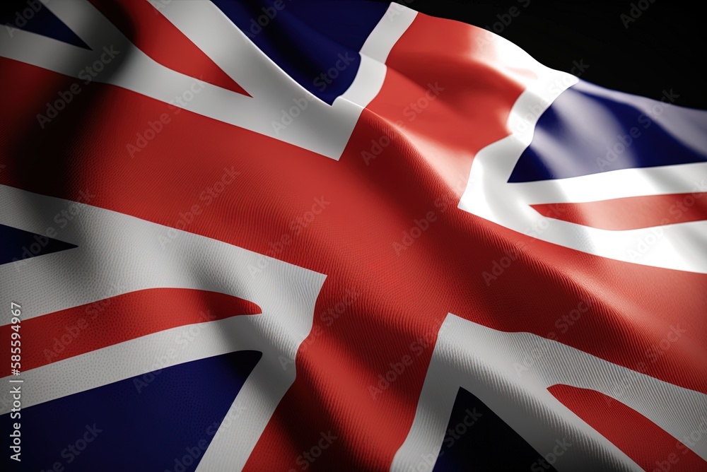 Shot from up close of a genuine British flag including some cool ...