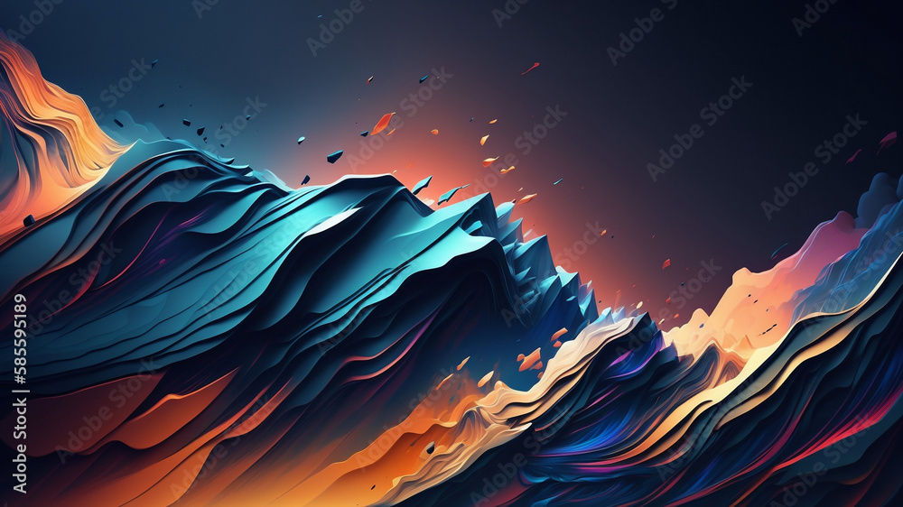 artificial mountains, mysterious view, mysterious landscape, quiet ...