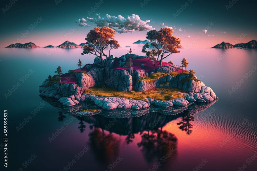 Cinematic Post Production: A Colorful Landscape of Floating Islands ...