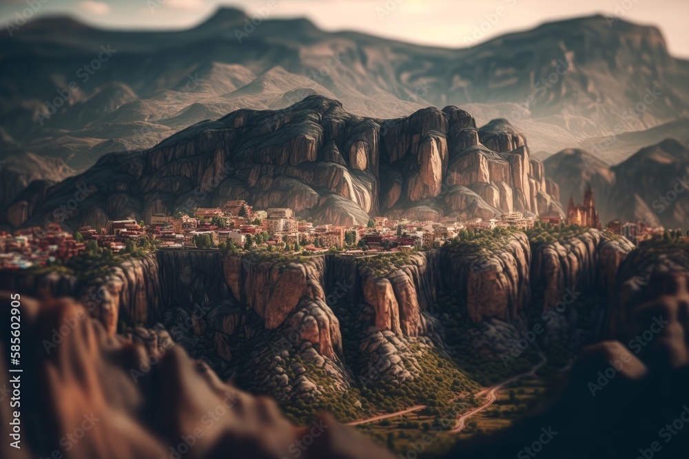 Spectacular Cinematic Landscape Design: A City Built into Mountain ...