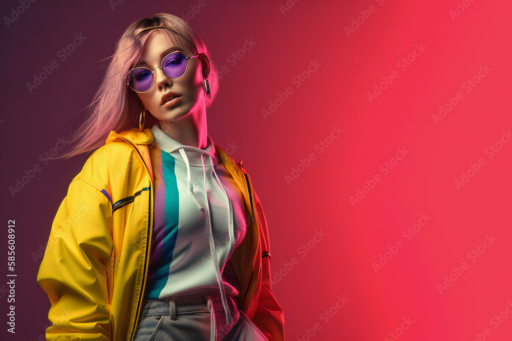 fashion woman colorful, the bold eclectic fashion styles of the Y2K era ...