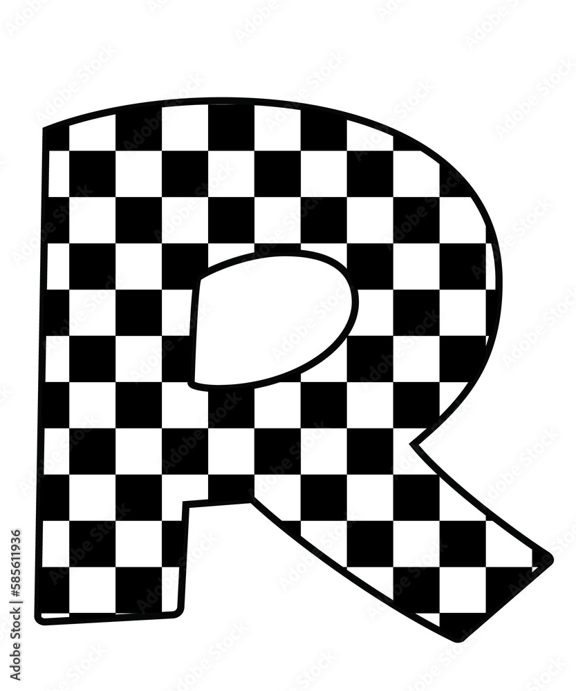Race road track Checkered font Alphabet litters and Numbers png SVG ...