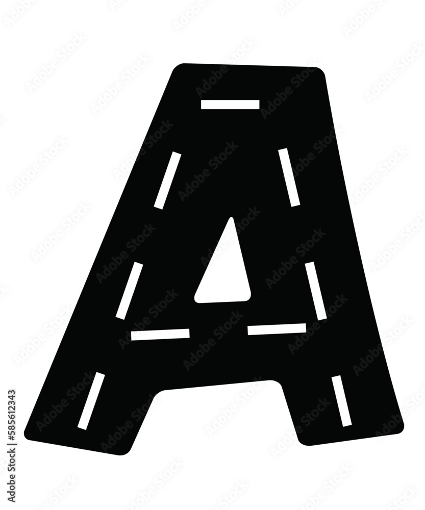 Race Track Alphabet SVG,Road Numbers,Letters,Road Bundle,Birthday,Car ...