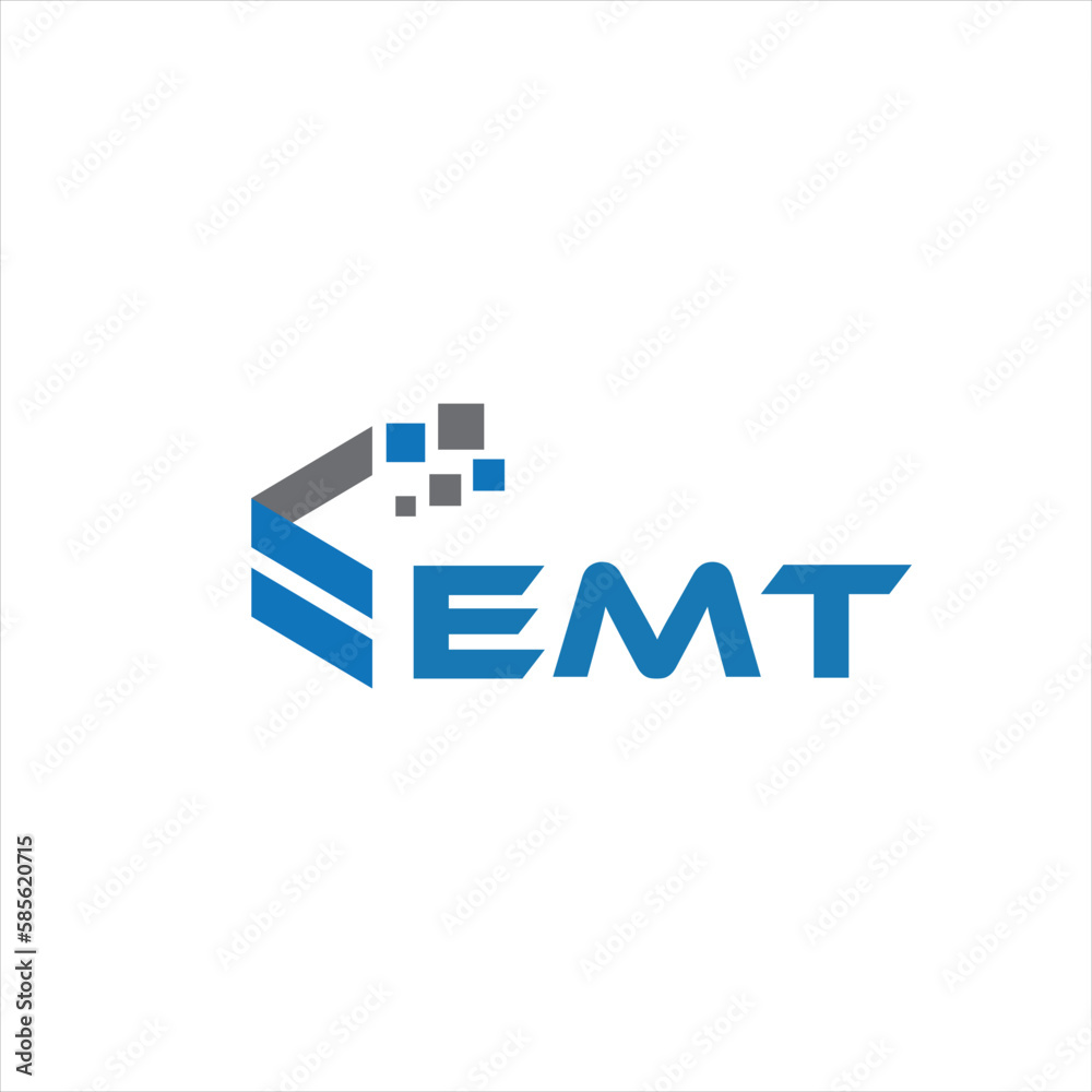 EMT, EMT flat, EMT icon, EMT letter, EMT logo, EMT minimalist, EMT ...